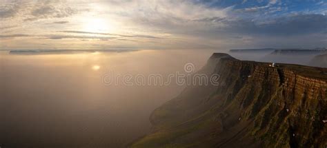 Drone Panorama Landscape View Of The Westfjords And Bolafjall Viepoint