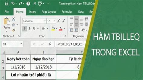Unlocking The Power Of Tbilleq Function In Excel Syntax And Usage