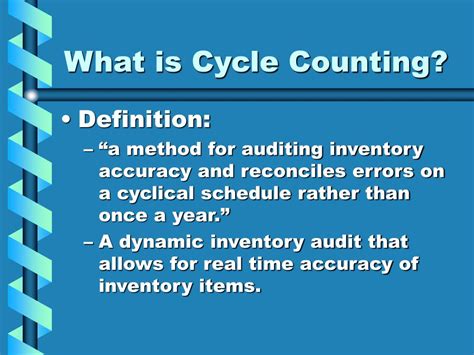 Types Of Cycle Counting At Joseph Larrick Blog