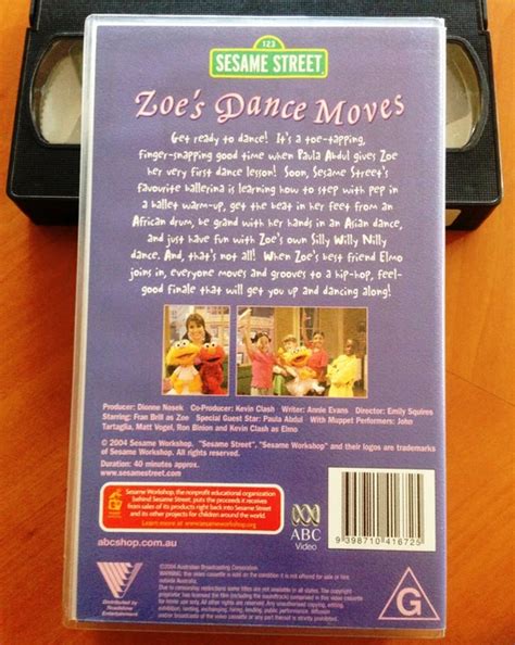 Sesame Street Zoes Dance Moves Vhs 2995 Picclick Au