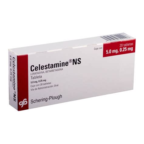 Celestamine Ns 5mg 0 25mg Caja Con 20 Tabletas