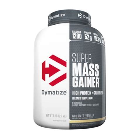 Super Mass Gainer High Protein And Carb Mix Gourmet Vanilla 6 Lbs 8