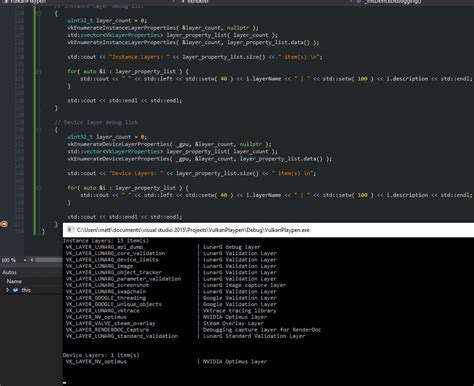 Newbie Query About Instance And Device Layers Vulkan