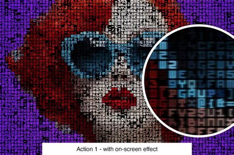 string theory photoshop ascii text art action actions and presets