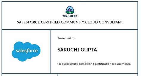 Saruchi Gupta On Linkedin Certified Salesforce Lightning Trailhead
