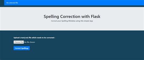 Spelling Rectification App Using Textblob And Pyspellchecker Towards