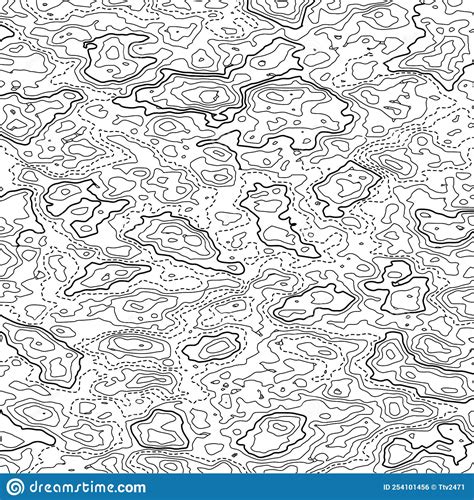 Topographic Map Background Grid Map Pattern Of Contour Lines Abstract Vector Illustration