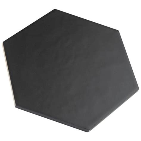 Hexatile Matte Nero 7x8 Porcelain Fw Tile