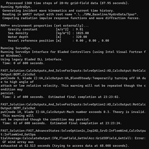 Gf Wind Array Was Exhausted Error Message Inflow Turbulence