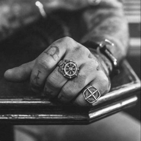 Compass Ring Acessórios Masculinos Anéis Para Homens Itens Masculinos