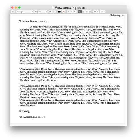 Opening DOCX Files On A Mac Without Microsoft Office