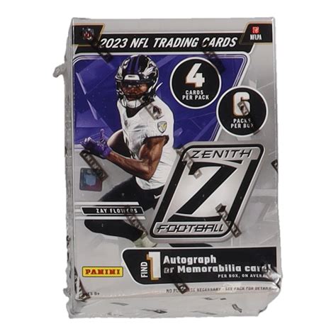 2023 Panini Zenith Football Blaster Box With 6 Packs Pristine Auction