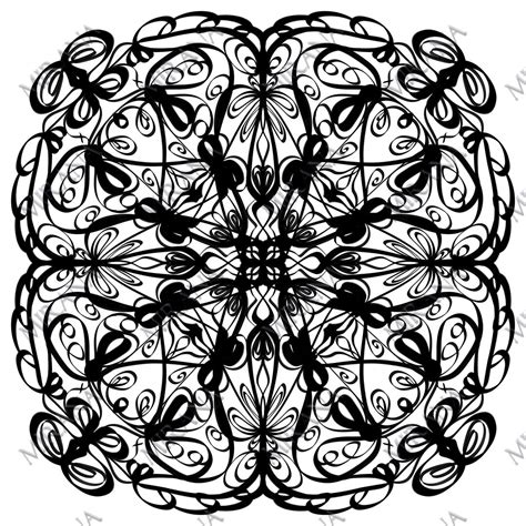 Мандала раскраска антистресс арт терапия принт для печати цифровой рисунок Милена Иванова