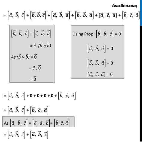 Prove [a B B C C A] 2 [a B C] Scalar Triple Product Class 12