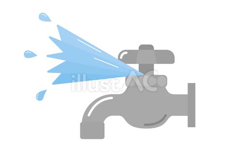 1769水漏れ水道イラスト No 24004892／無料イラスト フリー素材なら「イラストac」