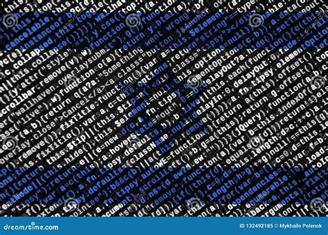 Israel Flag Is Depicted On The Screen With The Program Code The