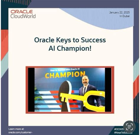 Louay Ziad Leila On Linkedin Oracleai Cloudinnovation Customersuccess Oraclecloudworld