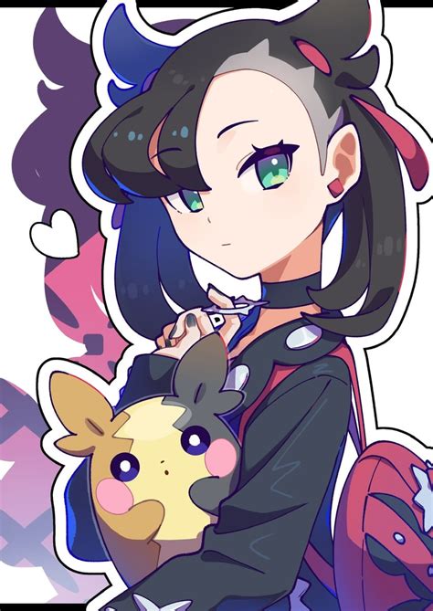 Marnie Morpeko And Morpeko Pokemon And 1 More Drawn By Omochi