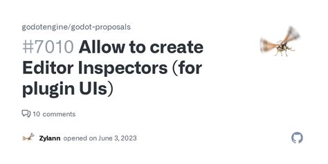 allow to create editor inspectors for plugin uis · issue 7010