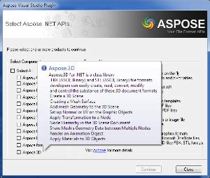 Aspose Visual Studio Plugin Documentation