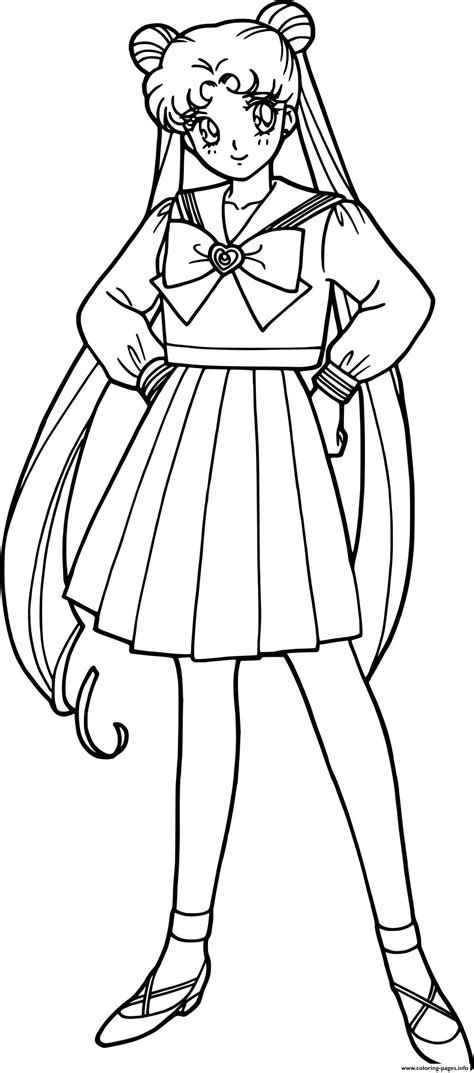 Cute Sailor Moon Coloring Pages Sailor Moon Coloring Pages Princess