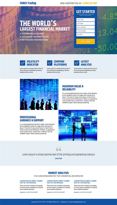 Forex Trading Financial Market Resp Lp 012 Forex Trading Landing Page