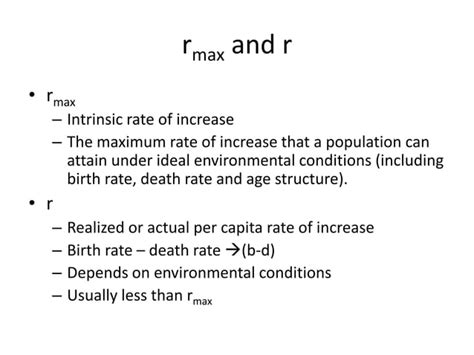 Population Growth Equations Revisted Ppt