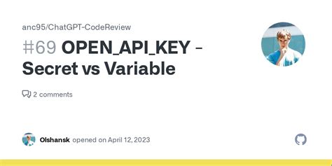 open api key secret vs variable · issue 69 · anc95 chatgpt