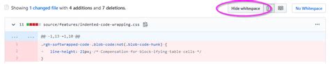 Add `show Whitespace` Toggle Button · Issue 2240 · Refined Github