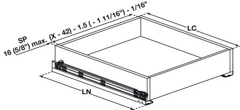 Salice Progressa Push Drawer Slide Full Extension For 12 Mm 12 To