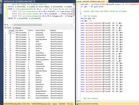 Sql Server Find Out What Columns Are In A Trace File Database Administrators Stack Exchange