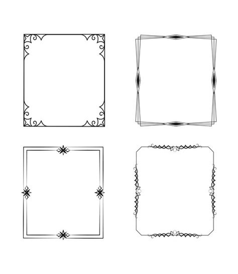 Premium Vector Collection Of Rectangular Frames