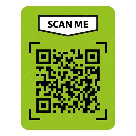 스캔 나 버튼 벡터 일러스트와 함께 지불 텍스트 전송을 위한 Qr 코드 디자인 Qr 코드를 스캔합니다 프리미엄 벡터