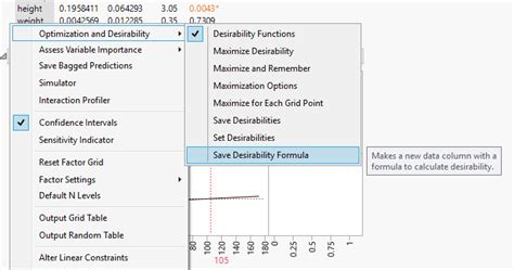 Solved How Do I Extract The Desirability Formula As A Function Of The Input Parameters Jmp