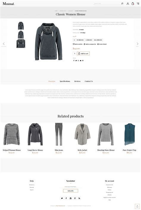 Minimal Nopcommerce Theme Premium Ecommerce Templates Nop