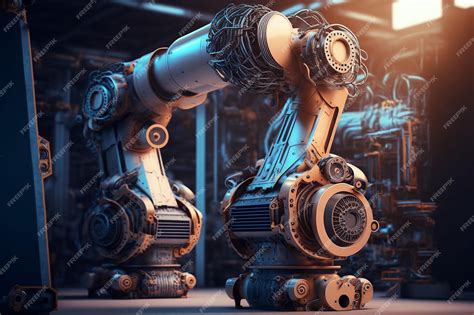 Brazo Robótico Industrial Inteligente Para Tecnología De Automatización De Procesos De
