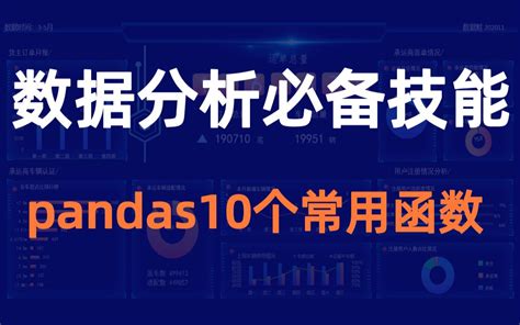 数据分析师必用的10个pandas函数，学完再也不怕数据处理了哔哩哔哩bilibili