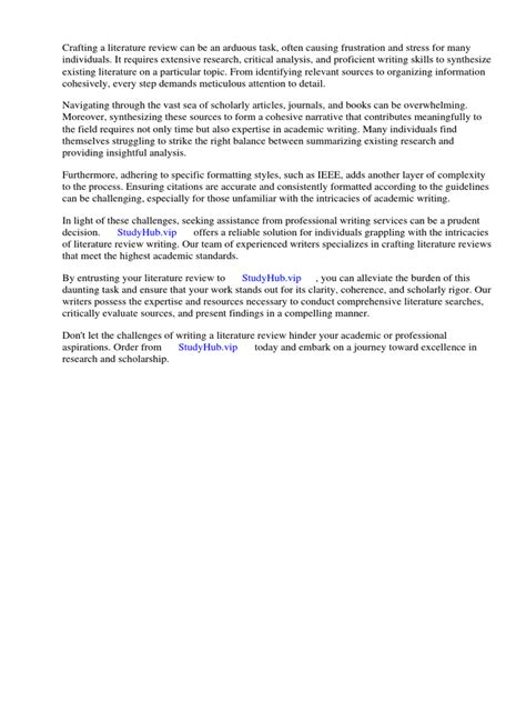 Literature Review Ieee Pdf Academic Publishing Thesis