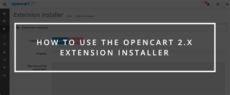 how to use the opencart 2 x extension installer blogs isenselabs