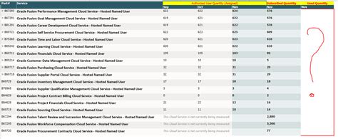 Oracle Cloud Fusion License Usage Metrics Report — Cloud Customer Connect