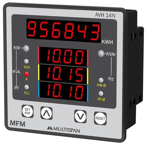 Multispan 3 Avh 14n Dual Source Multi Function Meter For Industrial
