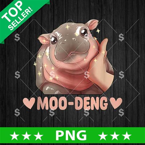 Moo Deng Lovers Png Hippo Moo Deng Png Hippo Moo Deng Cute Sublimation Png