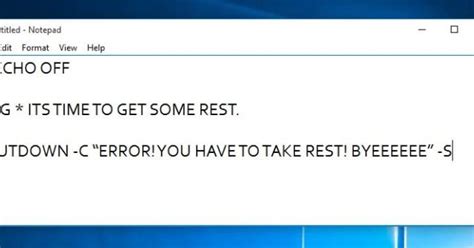 Jugaadspot Shutting Down Someones Computer Using Notepad