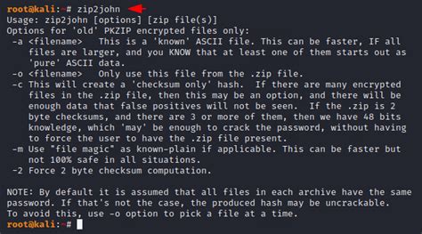 Crack Zip Files Password Using John The Ripper Secnhack