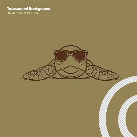 Premium Psd Turtle Graphics Logo