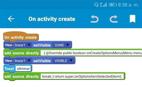 Menu Iconos En Actionbar En Sketchware