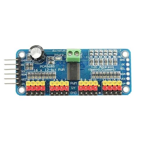 PCA Channel Bit PWM Servo Motor Driver Module For Arduino PCB Board PCA And