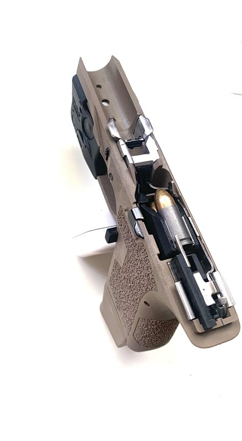 1st Time 3 Piece Front Rail And Locking Block Cut From Spare P80 Compact Rail Locking Block R