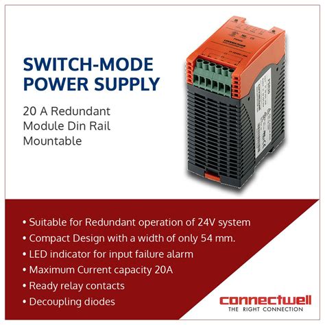 the redundant module can be used to 100 decouple two power supplies of