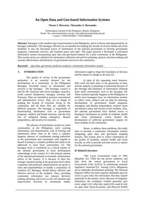 Pdf An Open Data And Geo Based Community Information Systems